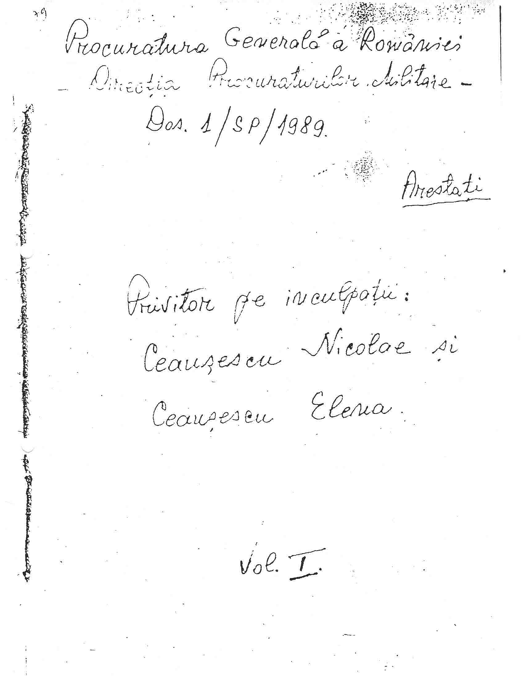 rechizitoriu Nicolae Ceausescu decembrie 1989-George Damian